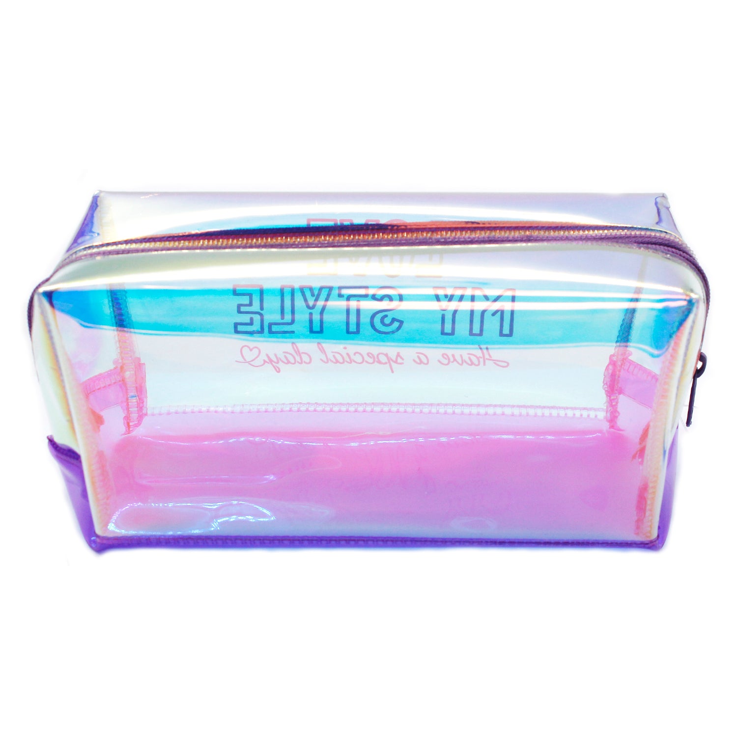 RCNO-A4 Rectangular Large Space Holographic Pencil Pouch – Bensia