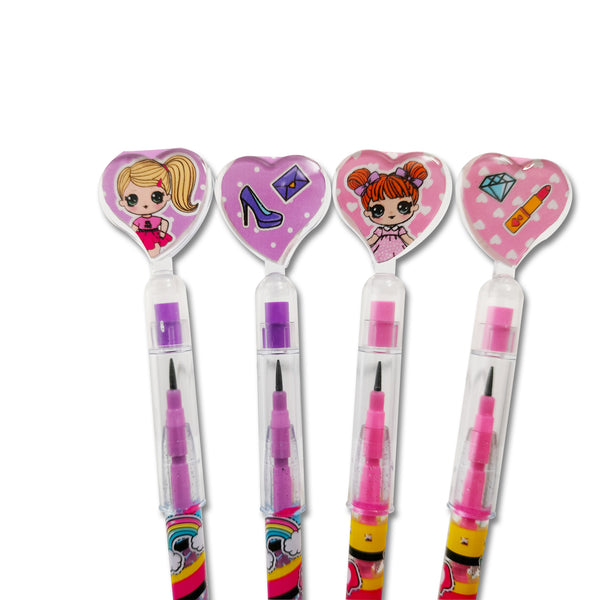 PCRT40 Non-Sharpening Pencil with Heart Topper – Bensia